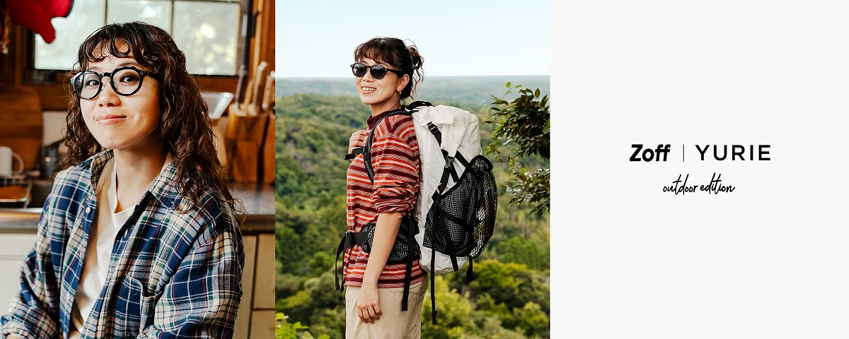 アウトドアクリエイター『YURIE』と「Zoff」とのコラボレーションメガネが8月23日（金）全国の一部Zoff店舗で販売開始 - SURF&SNOW